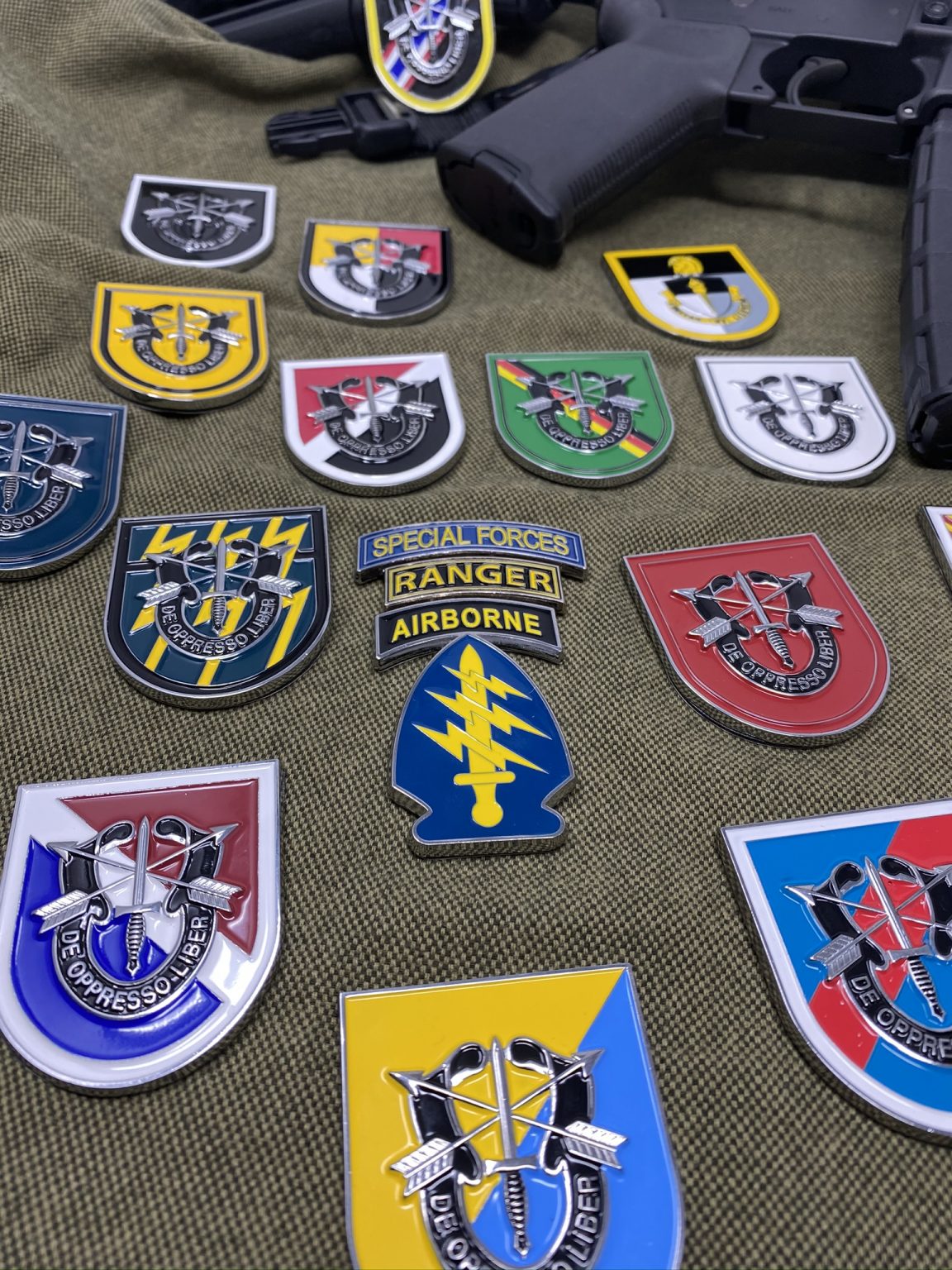 11th SFG Flash with DUI Car Badge - Excalibur Industries