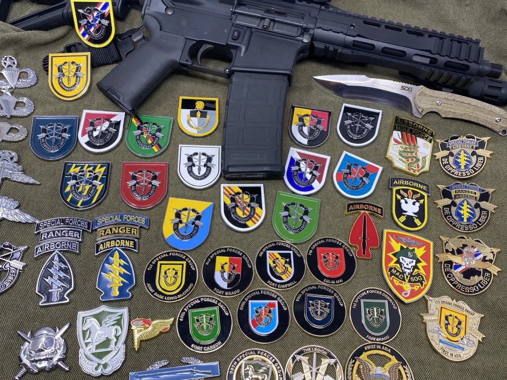 46th SF Company Flash with DUI Car Badge - Excalibur Industries