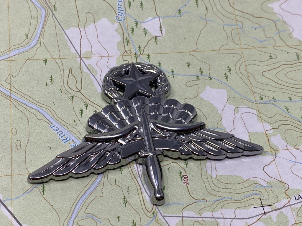 Military Free fall Jump Master MFF Chrome with 3M Back - Excalibur ...