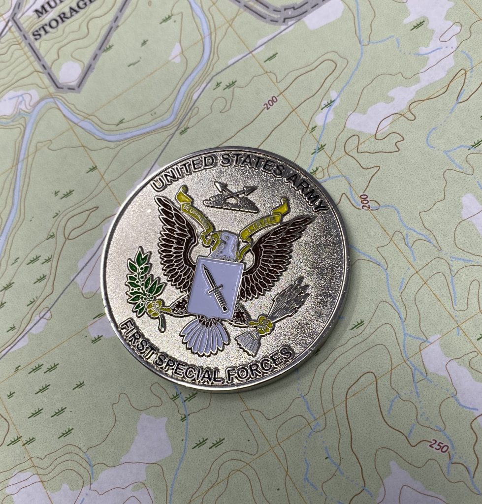 US Army Special Forces Regimental Coin- Silver 2" - Excalibur Industries