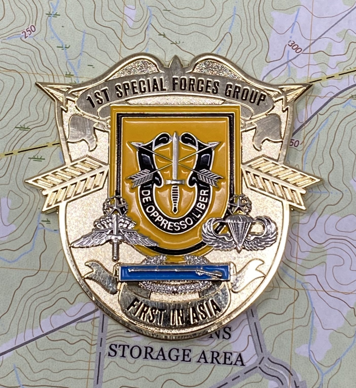 1st Special Forces Group Challenge Coin- SF Crest 2 1/2 Inch ...