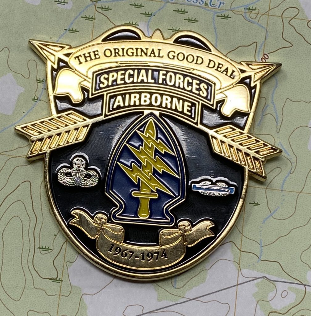 46th Special Forces Company Series 3 Coin, 2.5" Gold - Excalibur Industries