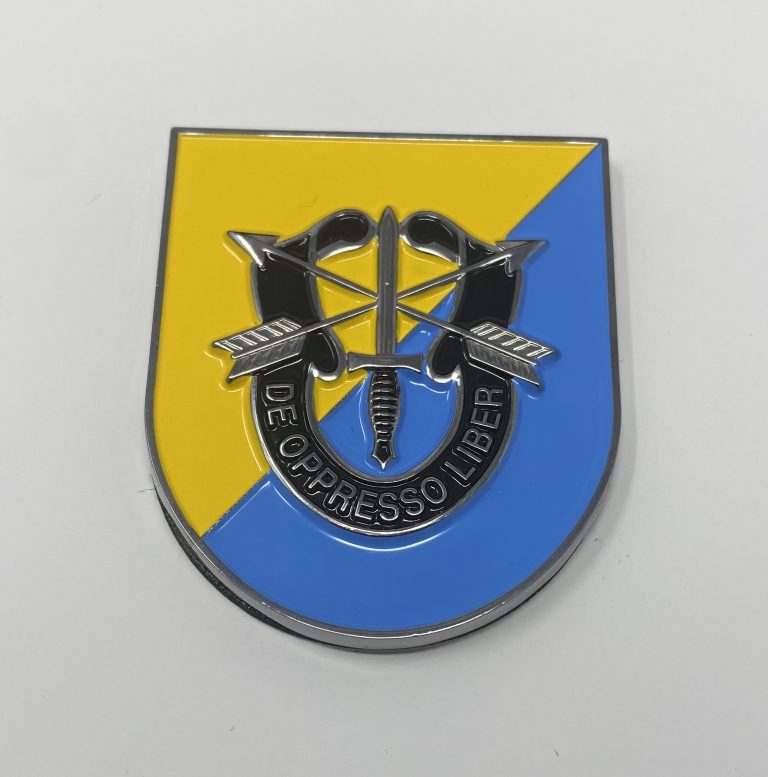 8th SFG Flash with DUI Car Badge - Excalibur Industries