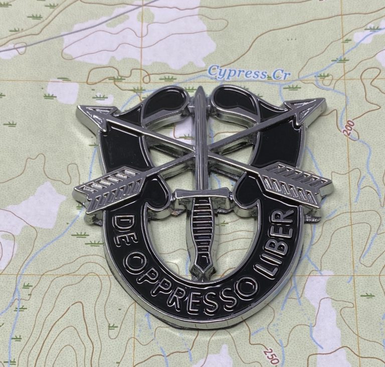 Special Forces Crest (DUI) Over sized Car Badge 2" - Excalibur Industries