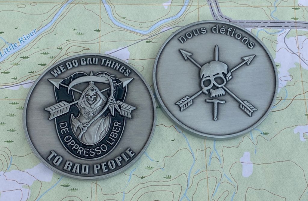 Special Forces Nous Defions “De Oppresso Reaper” - 2" coin - Excalibur ...