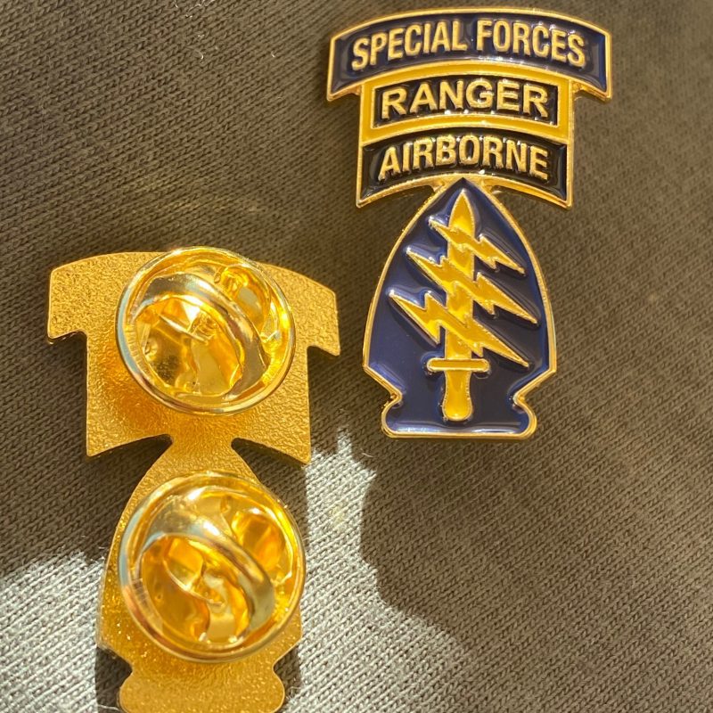Special Forces FULL COLOR SSI, SF Tab, Ranger Tab Pin "Triple Canopy ...