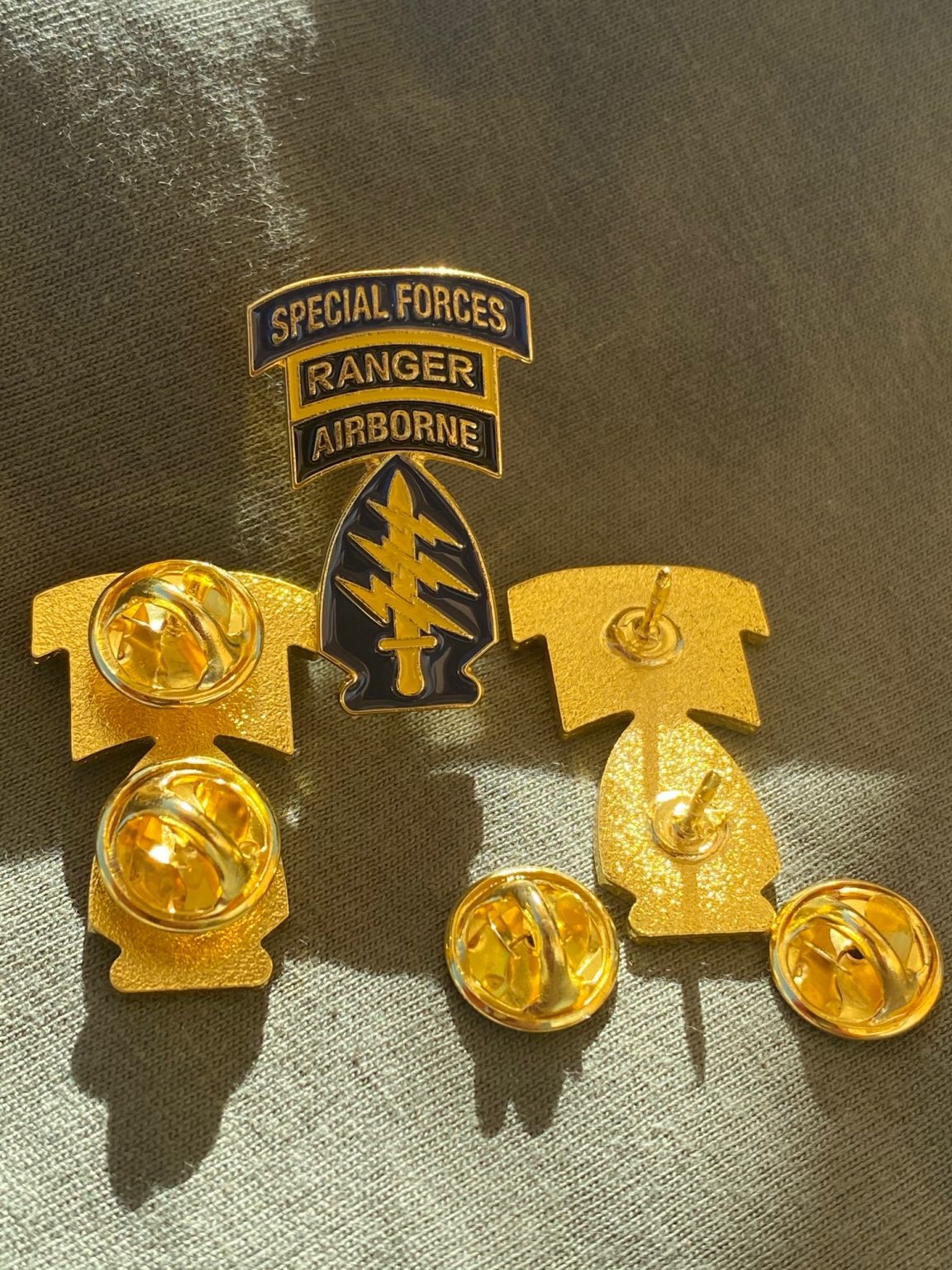 Special Forces FULL COLOR SSI, SF Tab, Ranger Tab Pin “Triple Canopy ...