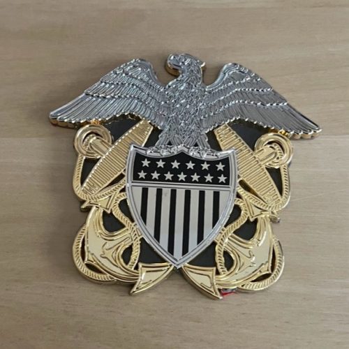 US Navy Officers Crest Car Badge - Excalibur Industries