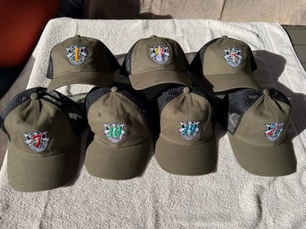 5th SFG (A) SF Crest with "5" Trucker Hat - Military Green and Black ...