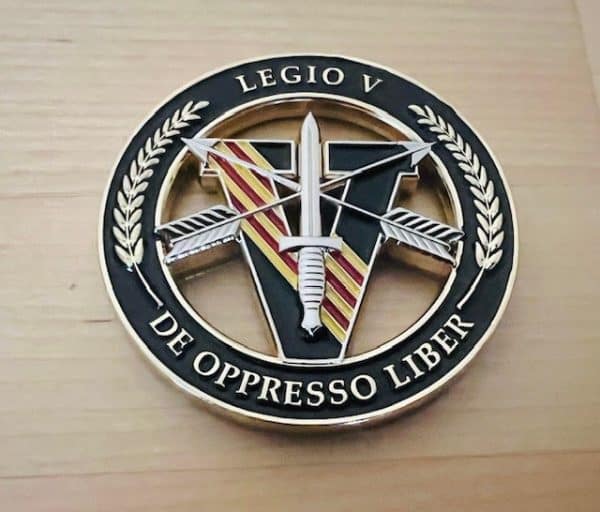 5th SFG(A) "LEGION" Coin with VN stripes - Excalibur Industries
