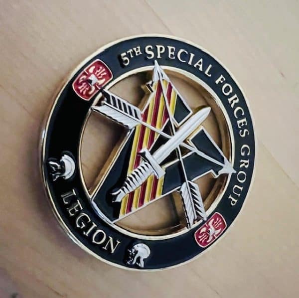 5th SFG(A) "LEGION" Coin with VN stripes - Excalibur Industries